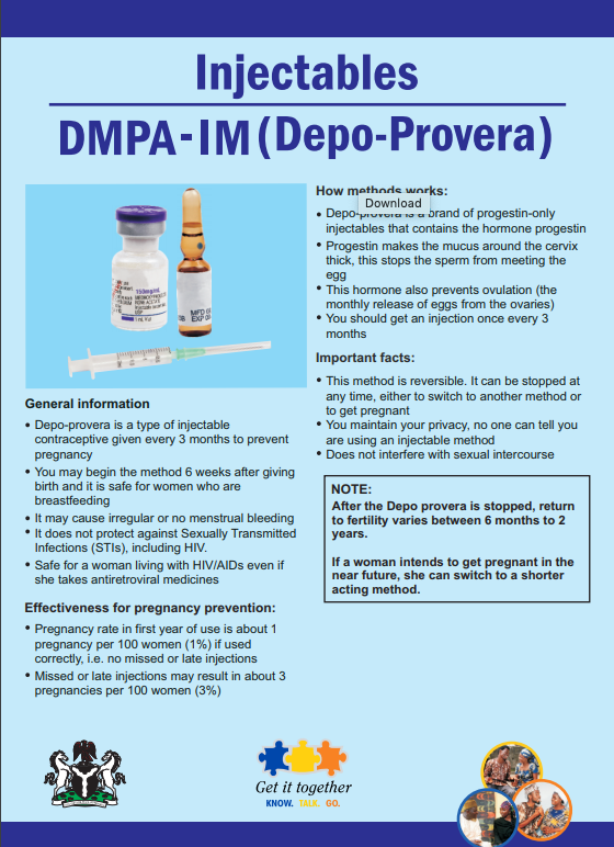 Family Planning / Child Birth Spacing Methods IEC Materials for ...