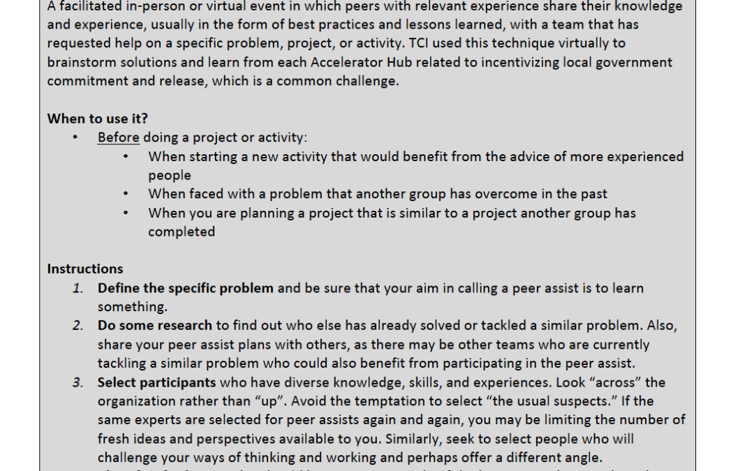 Adaptive Management | The Challenge Initiative