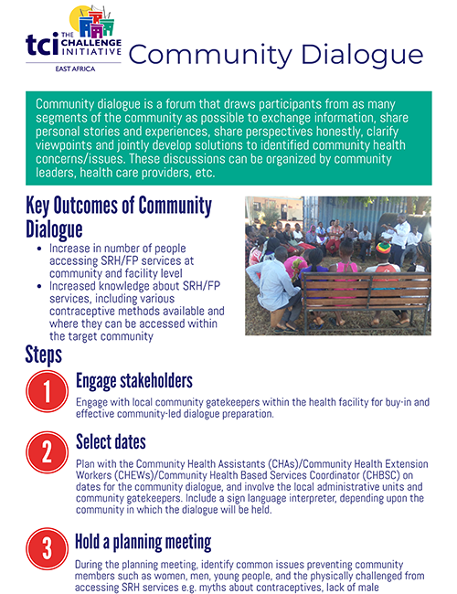 Dialogues communautaires pour la planification familiale et l'AYSRH ...